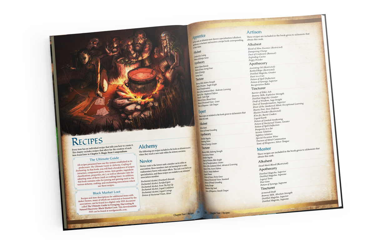 Foraging, Harvesting & Natural Discovery Hardcover (5E) – Nord Games