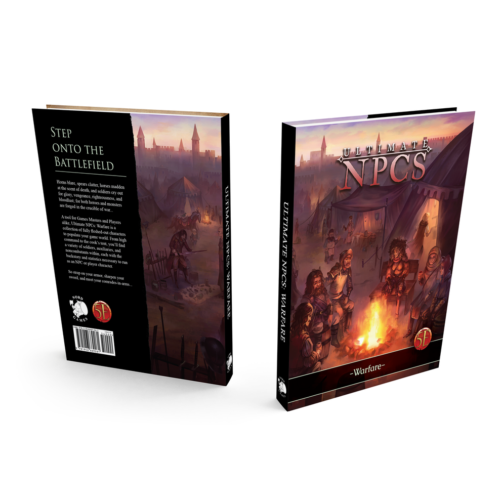 Ultimate NPCs: Warfare Hardcover (5E) – Nord Games